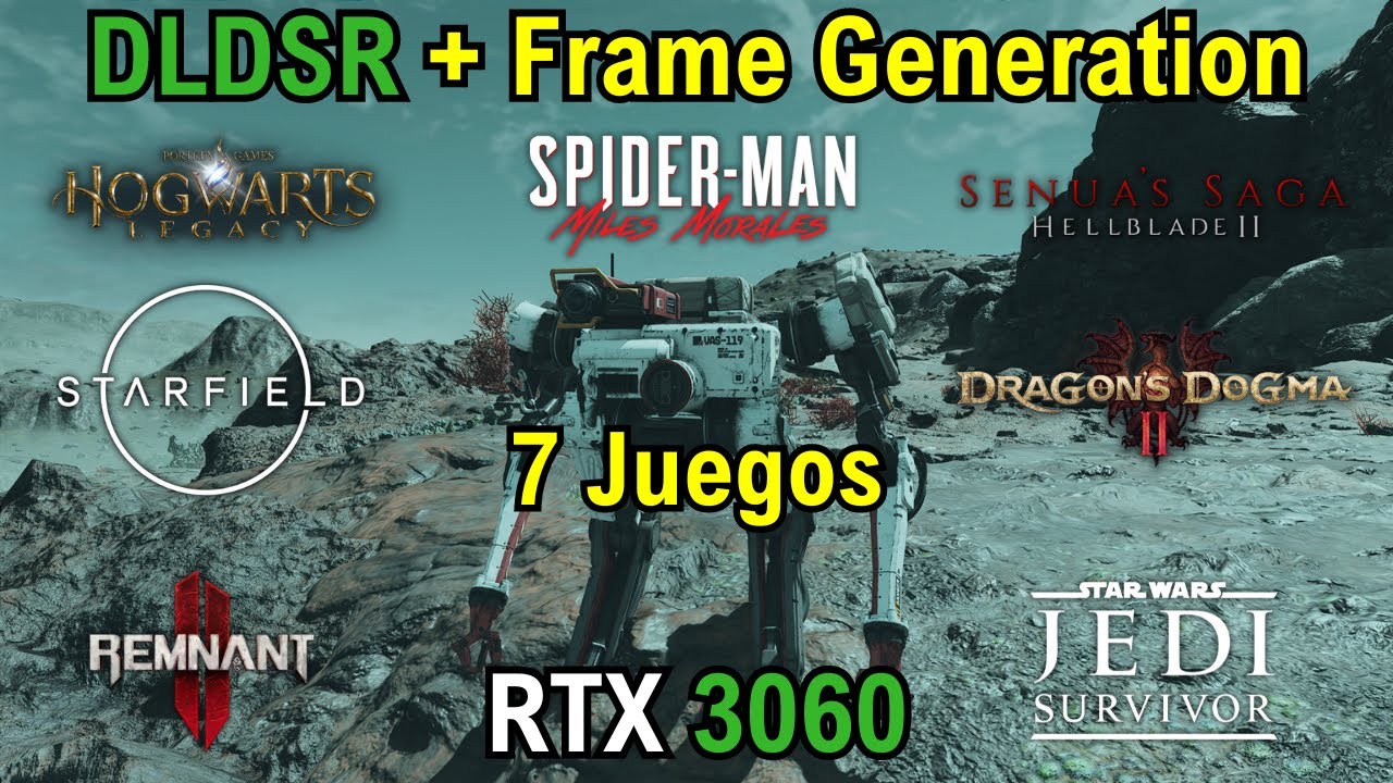 NVIDIA DLDSR + Frame Generation - RTX 3060 - 7 Juegos - YouTube