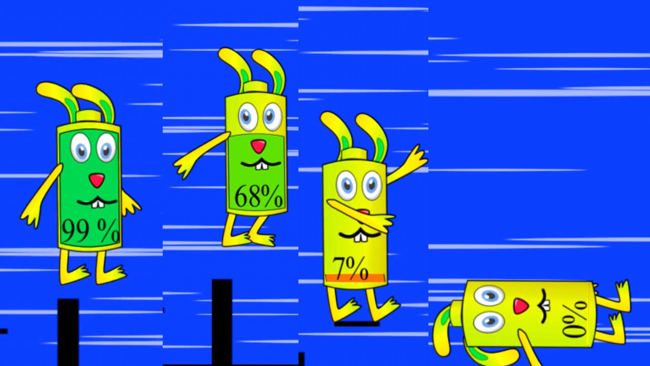 Rabbit Battery Lowing With Game Play | Battery Lowing Animation ...