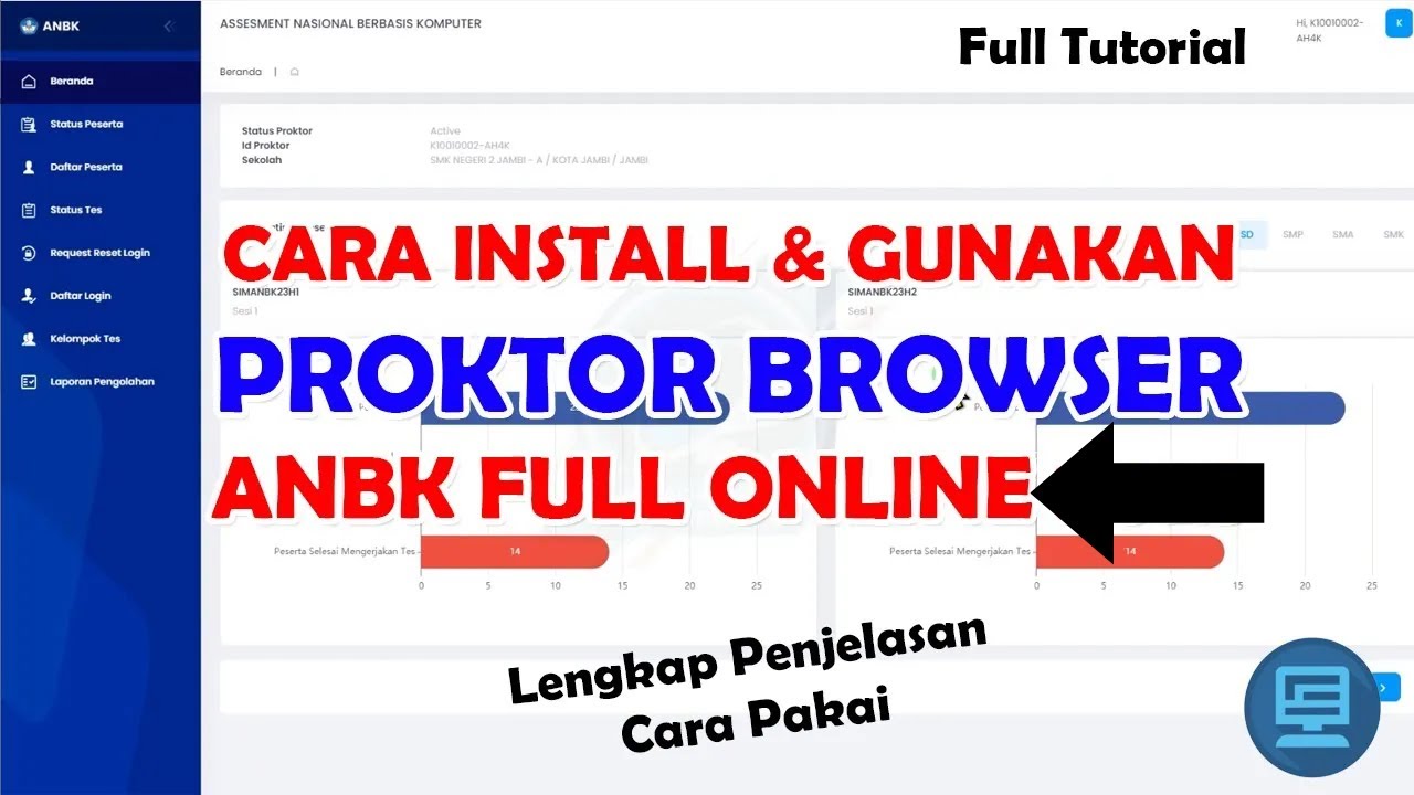 Cara Menggunakan Proktor Browser ANBK Online | Full Tutorial - YouTube
