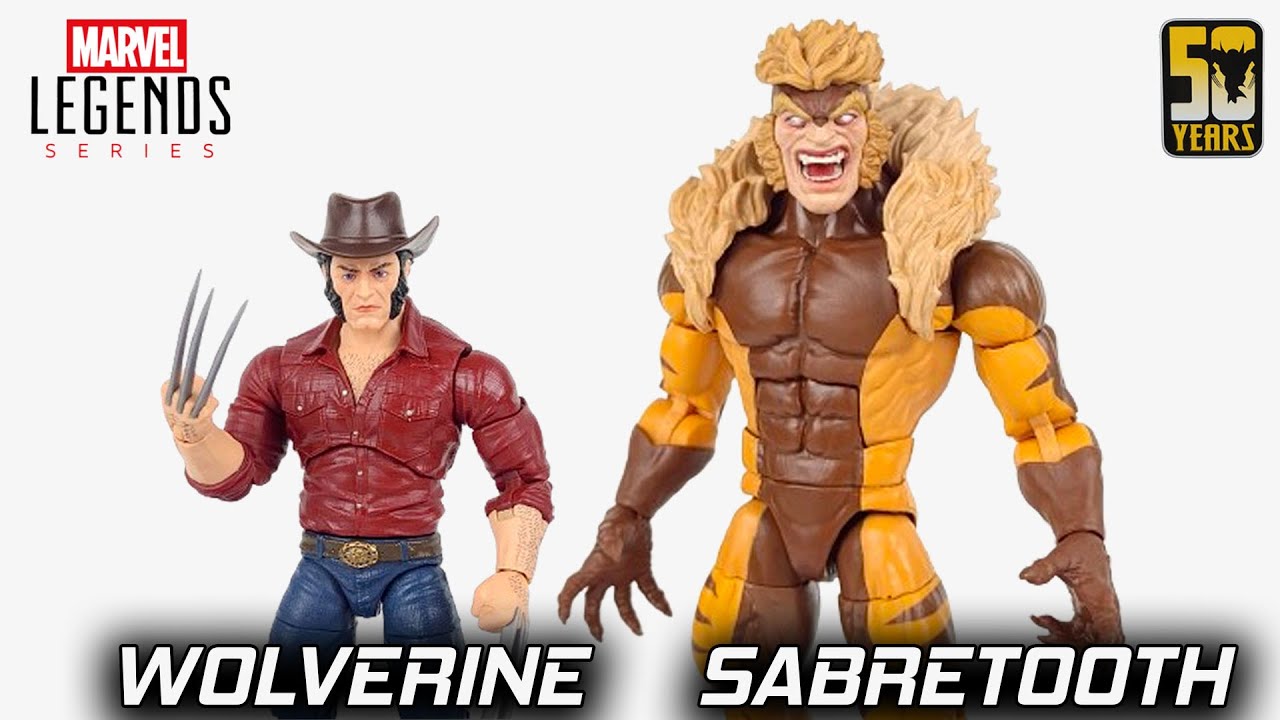 Marvel Legends Logan vs. Sabretooth Wolverine 50th Anniversary 2-Pack ...