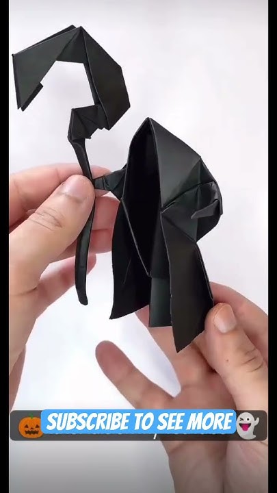 Origami Grim Reaper Easy Halloween Paper Craft for School #shorts # ...