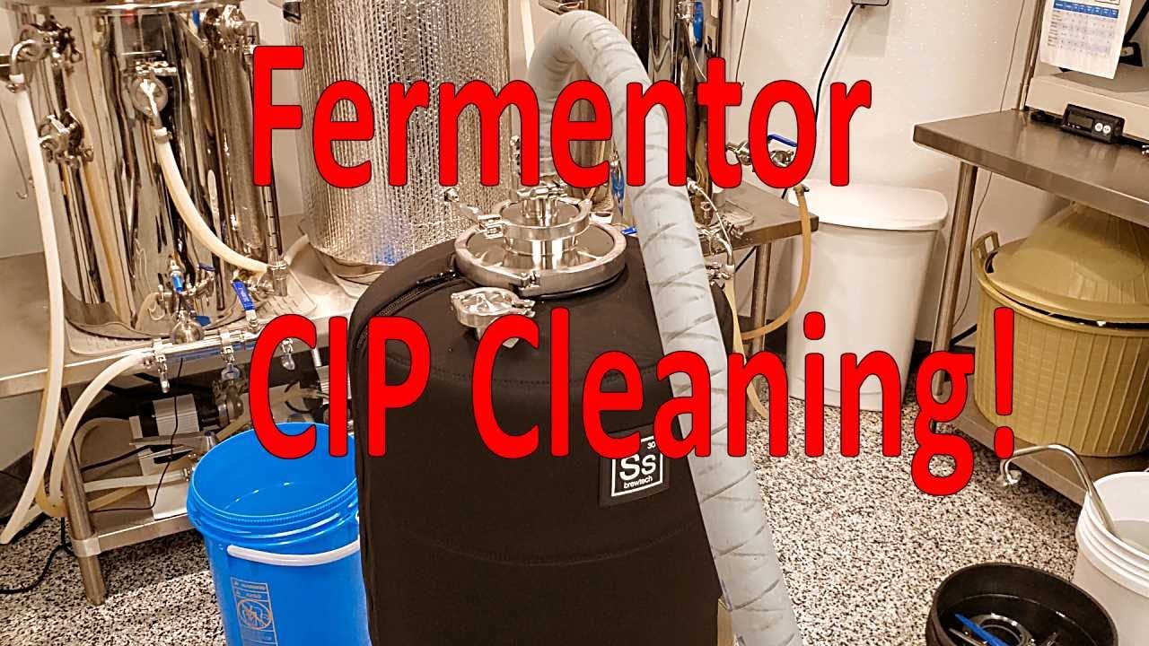 SS Brewtech V2 unitank CIP fermentor wash - YouTube