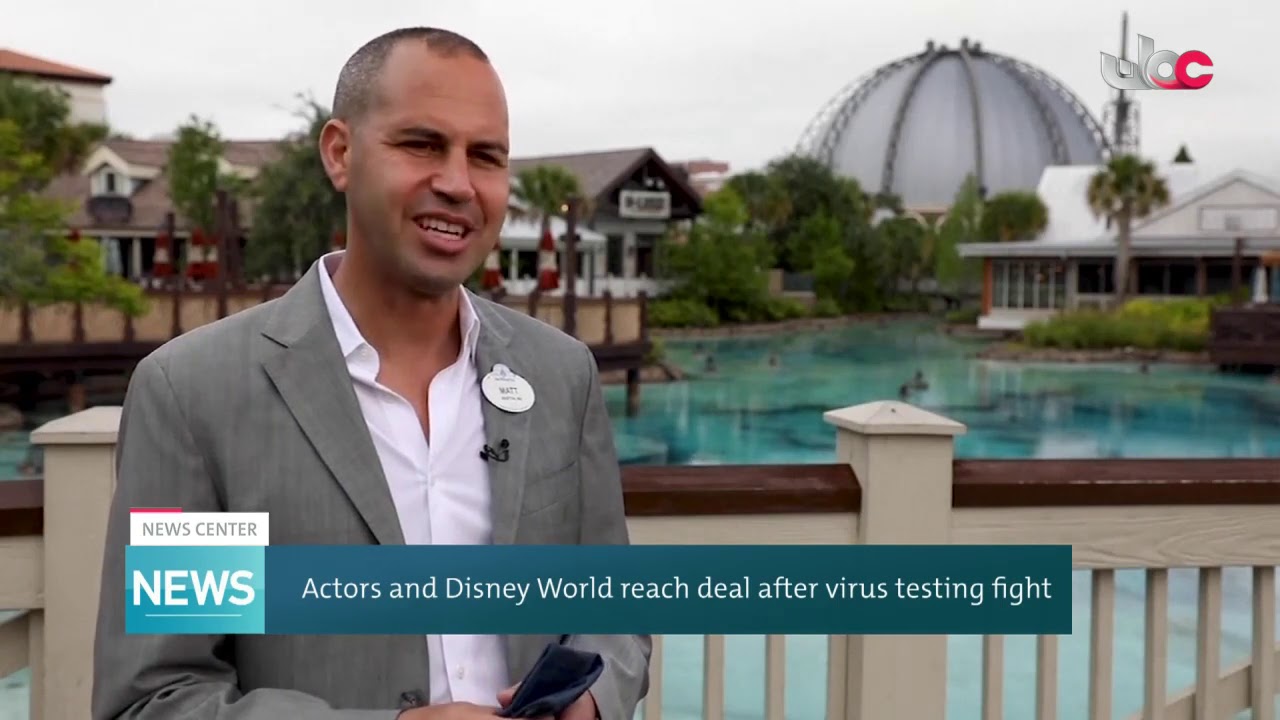 Actors and Disney World reach deal after virus testing fight - YouTube