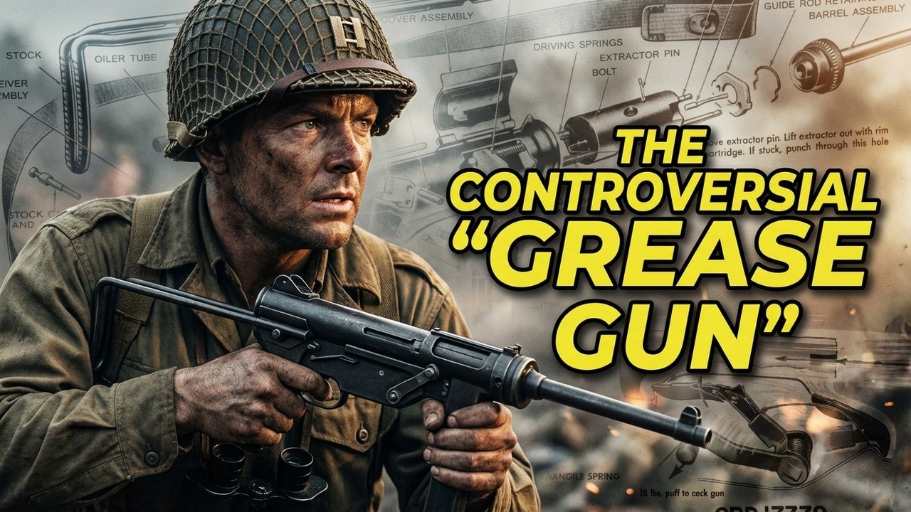 TRUE STORY OF The CONTROVERSIAL M3 Grease Gun WW2 - YouTube
