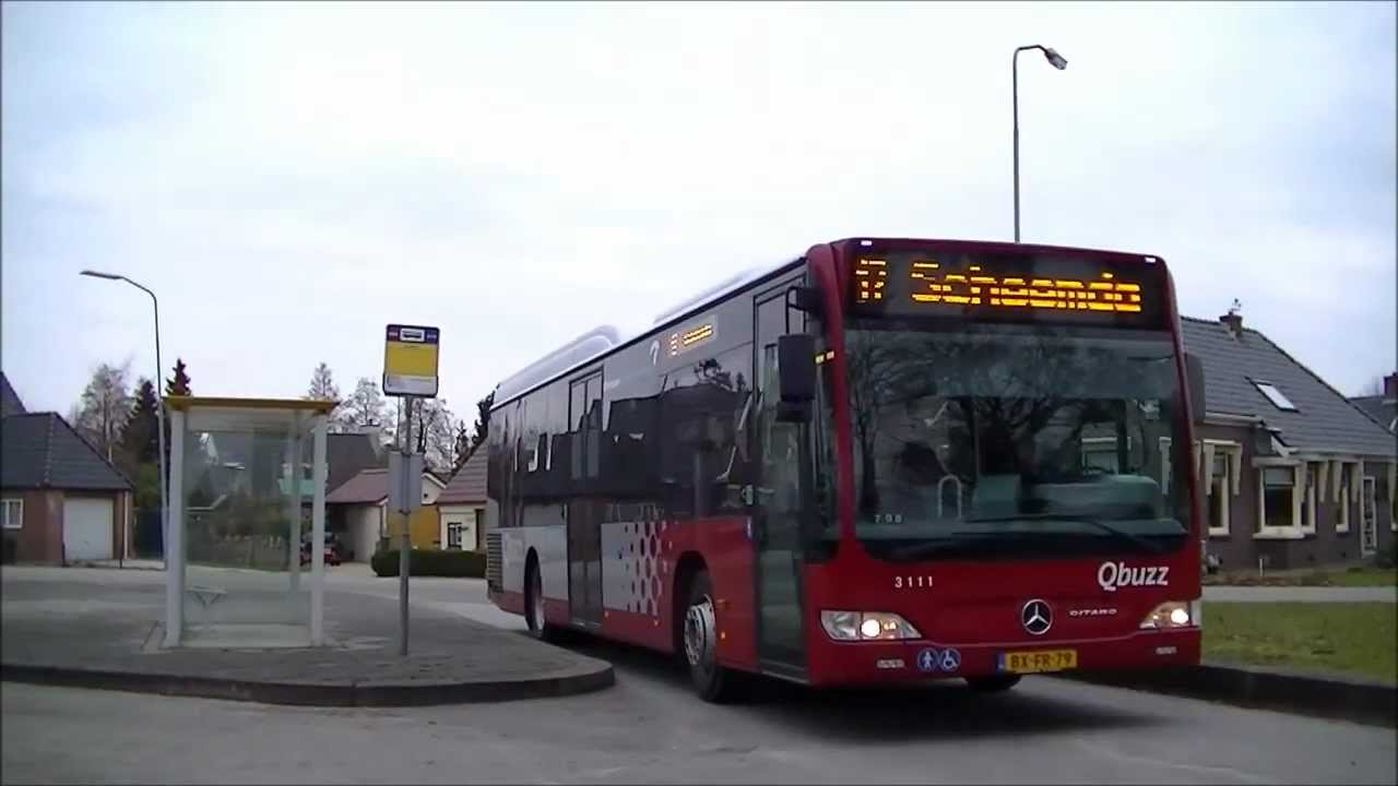 Qbuzz Mercedes-Benz Citaro LE (3111) te Scheemda - YouTube