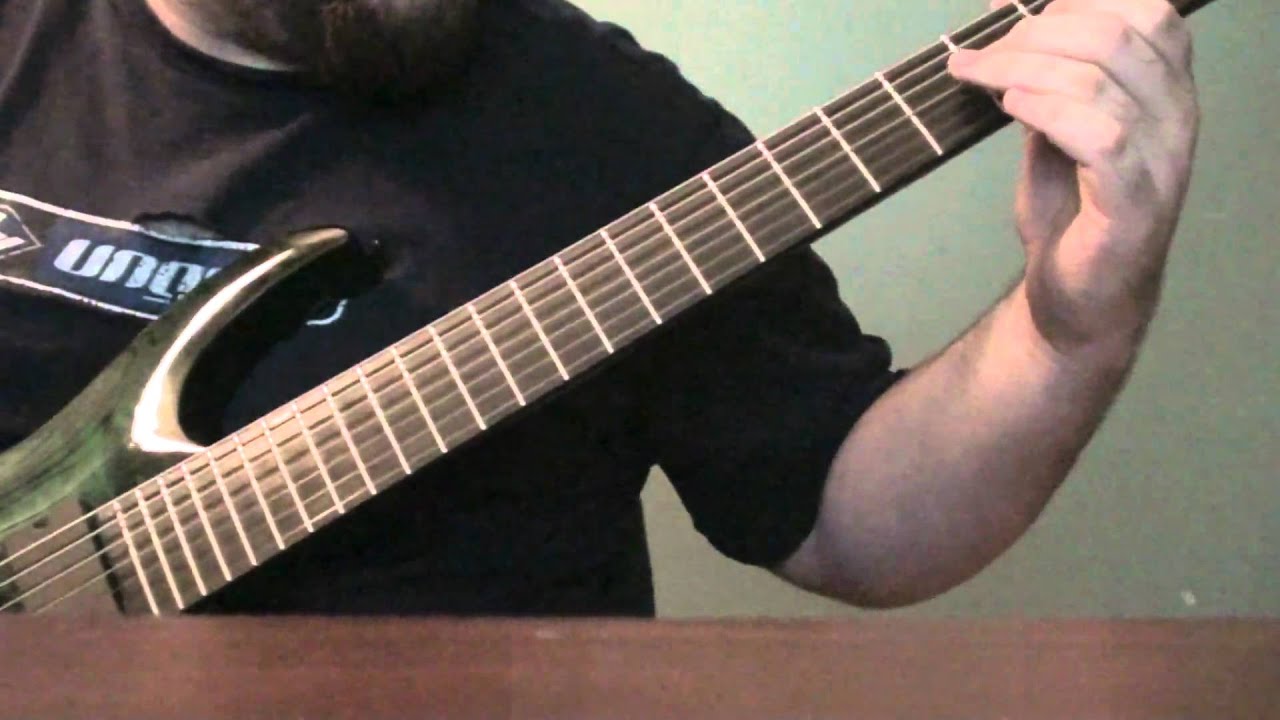 Original melodic death song on 7 string - YouTube