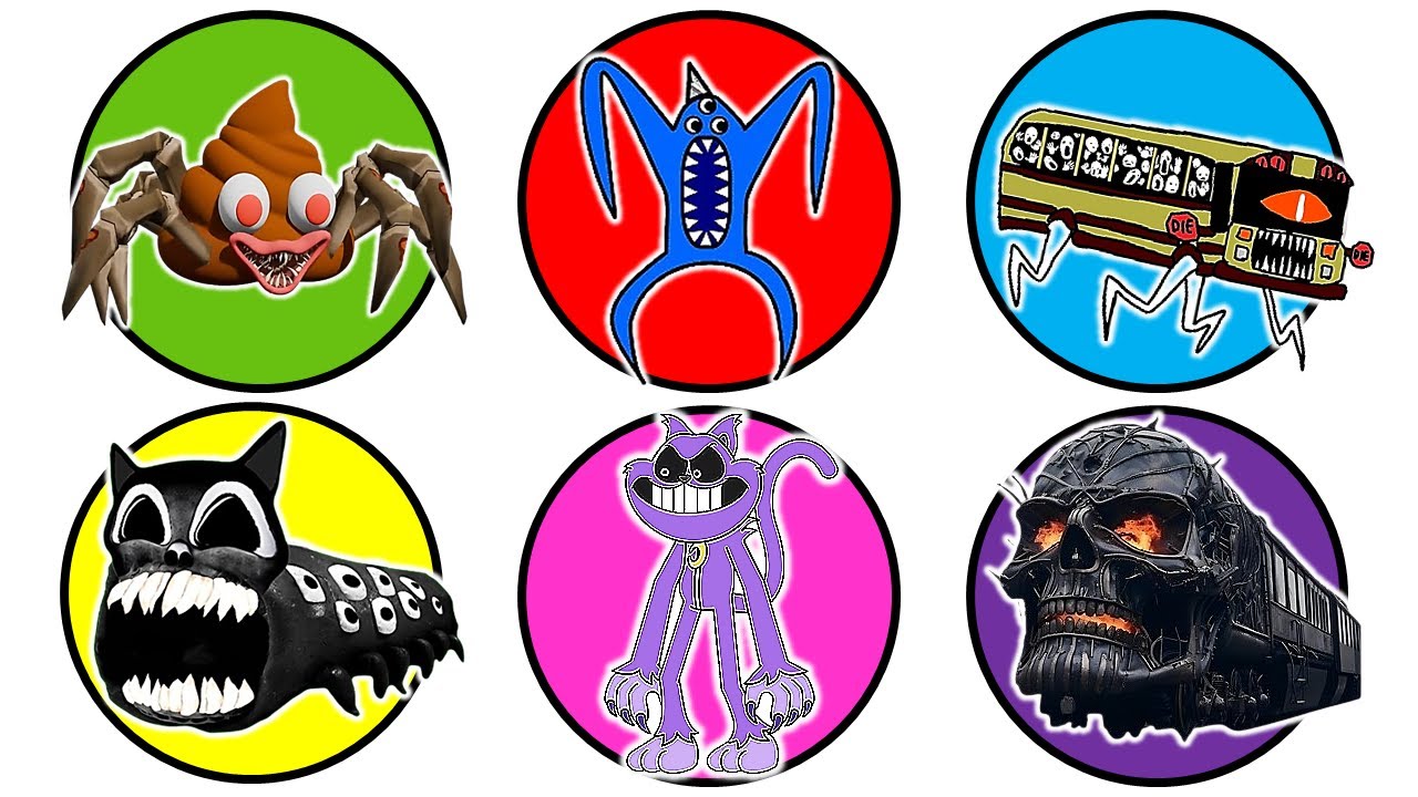 Kumpulan Monster || NabNab,Poop Head Eater,Bus Eater,Catnap,Cartoon Cat ...