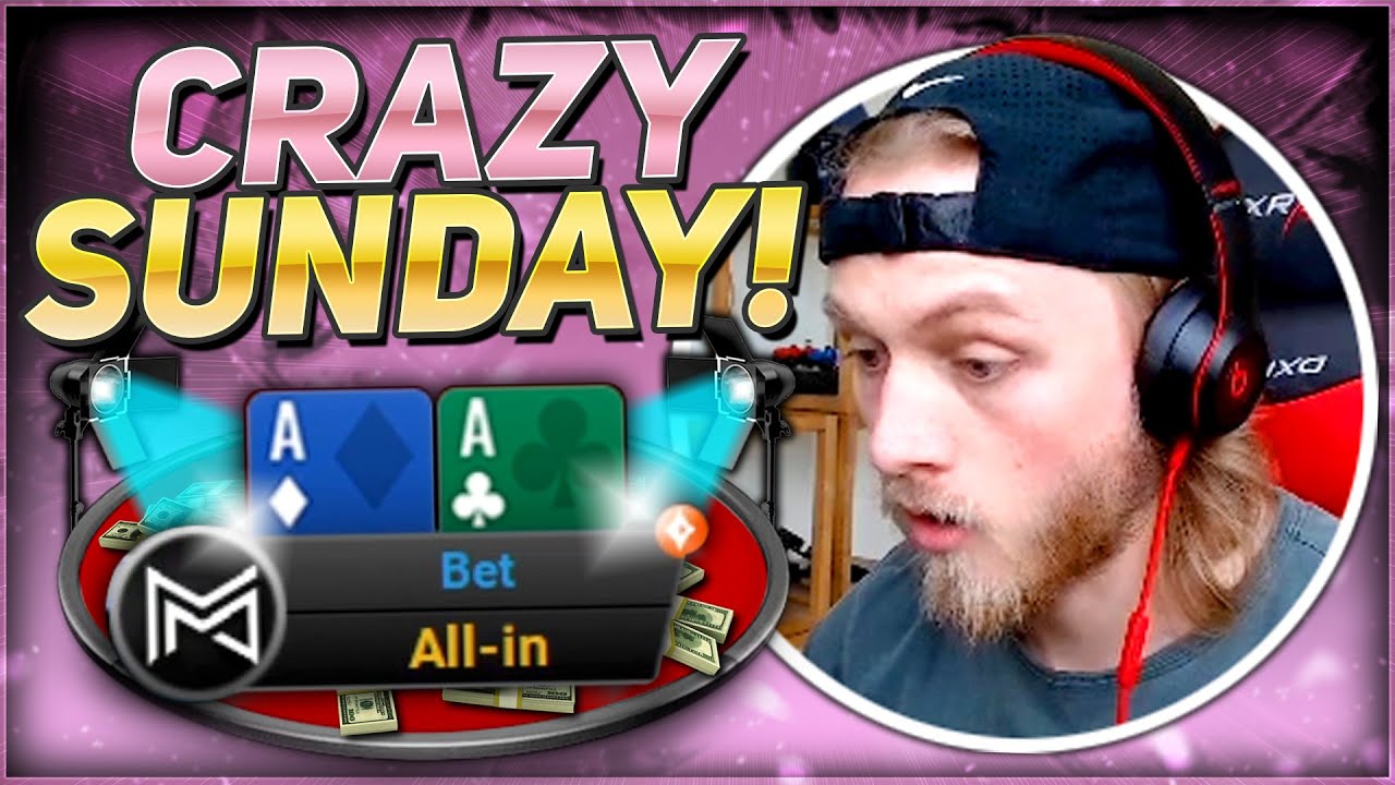 WHAT A CRAZY STREAM!!! WILD SUNDAY POKER!! - YouTube