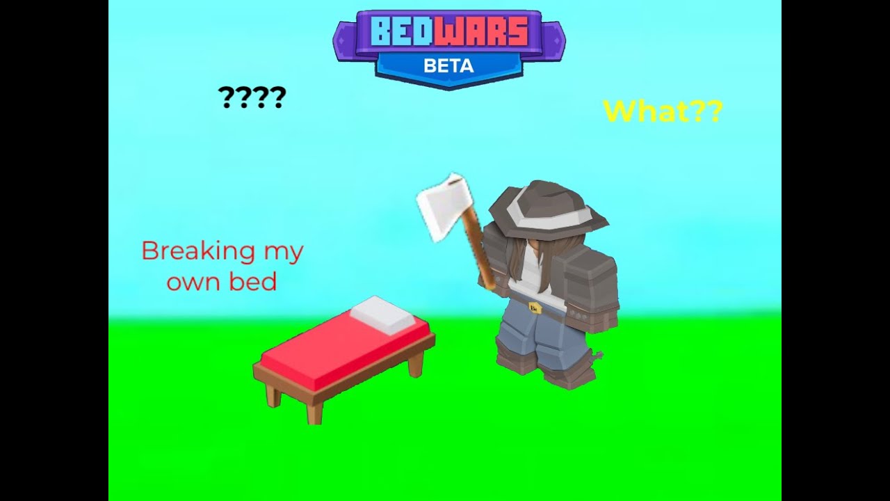 Breaking your own bed (Roblox bedwars) #shorts ##newyearwithvelocity ...
