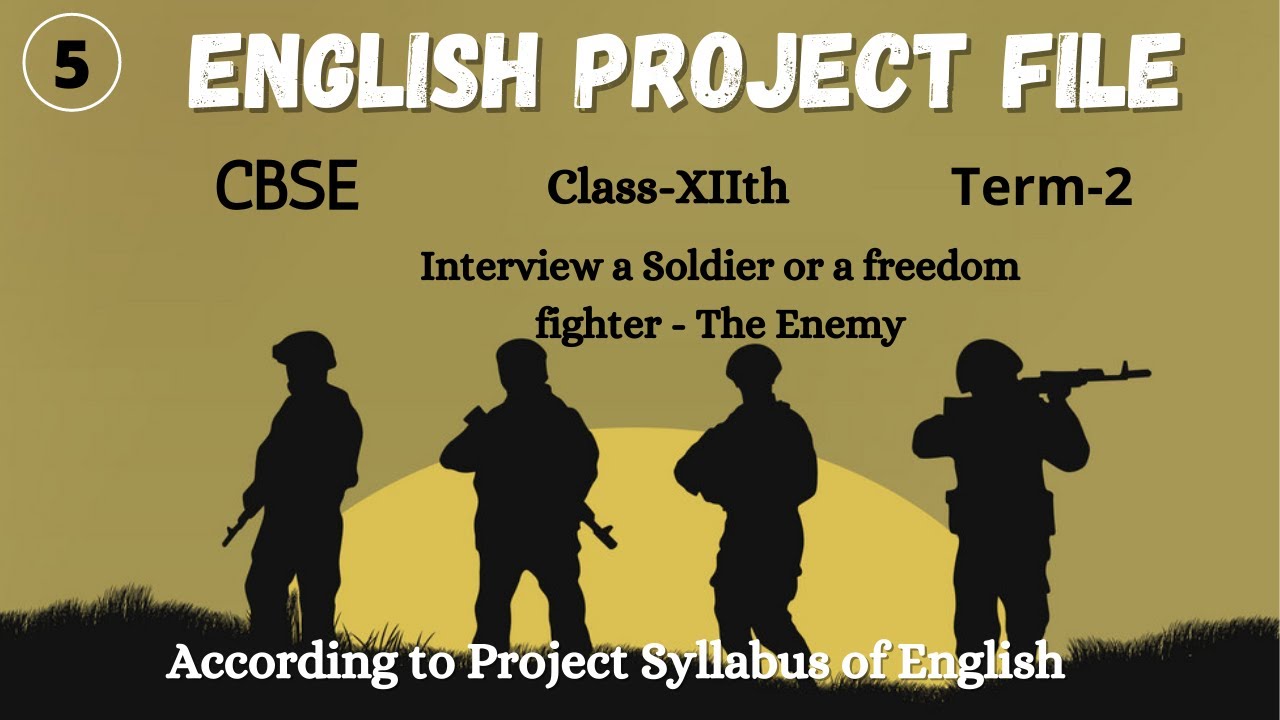 5. Interview an Army Officer || The Enemy || English Project || Class ...