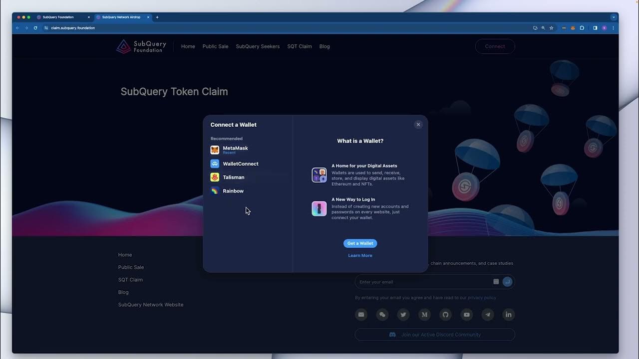 How to claim your SubQuery Tokens (SQT) - YouTube