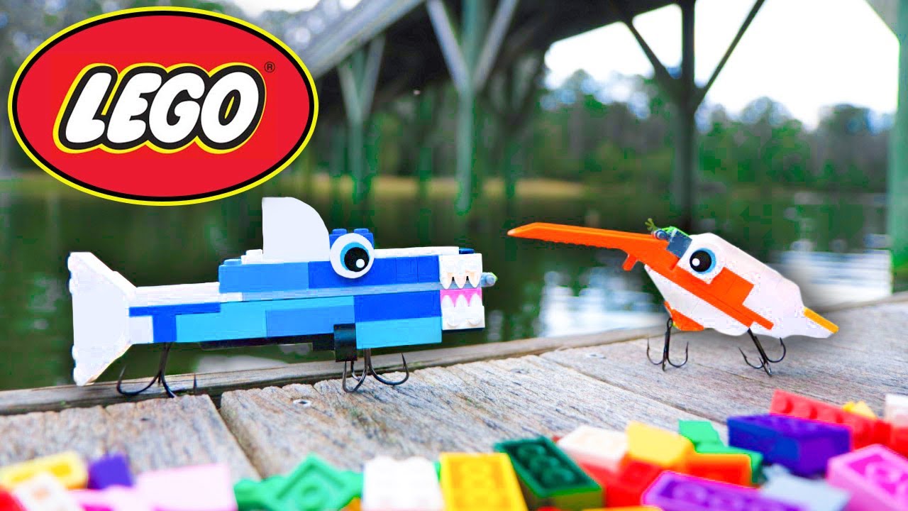 DIY LEGO SWIMBAIT Catches BIG FISH!!! - YouTube