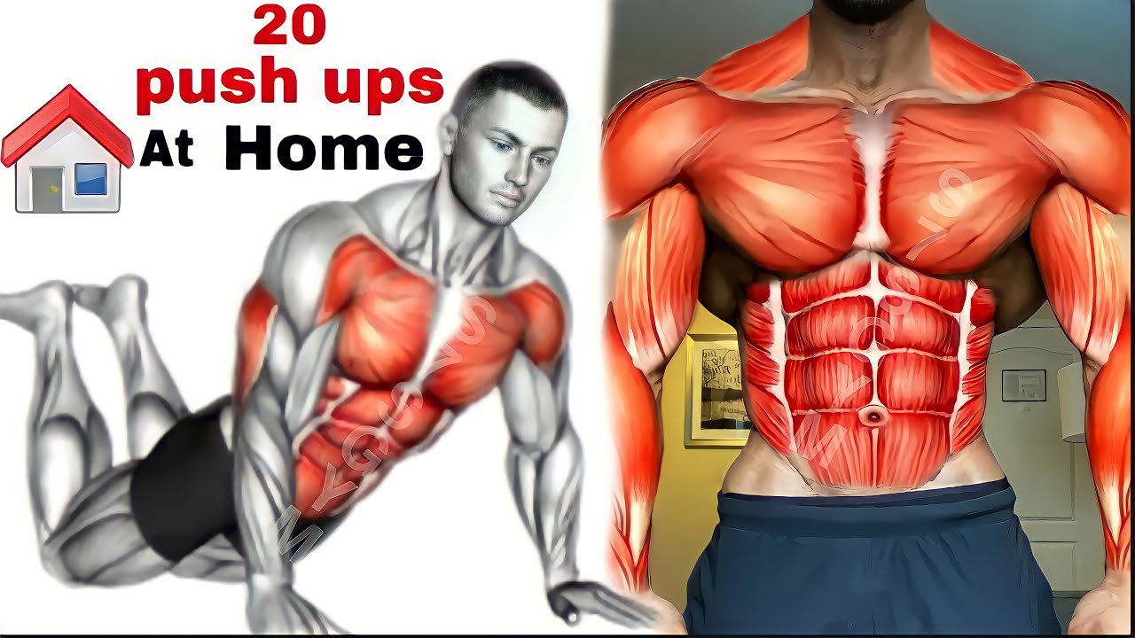 Push ups exercises 💢Targets: Chest, arms, shoulders, core تمارين الجزء ...