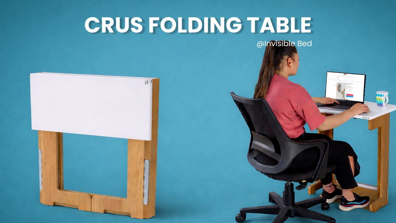 Crus Folding Table | Invisible Bed - YouTube
