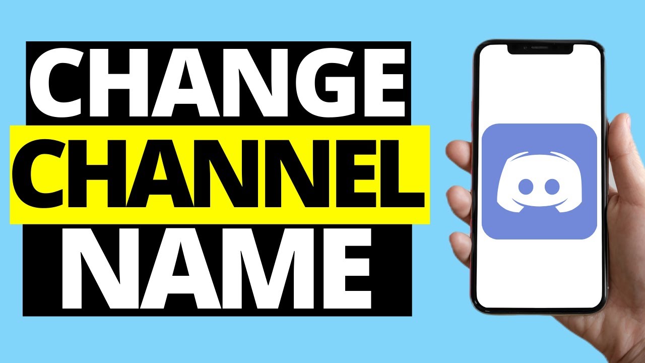 How To Change Channel Name On Discord Mobile - YouTube