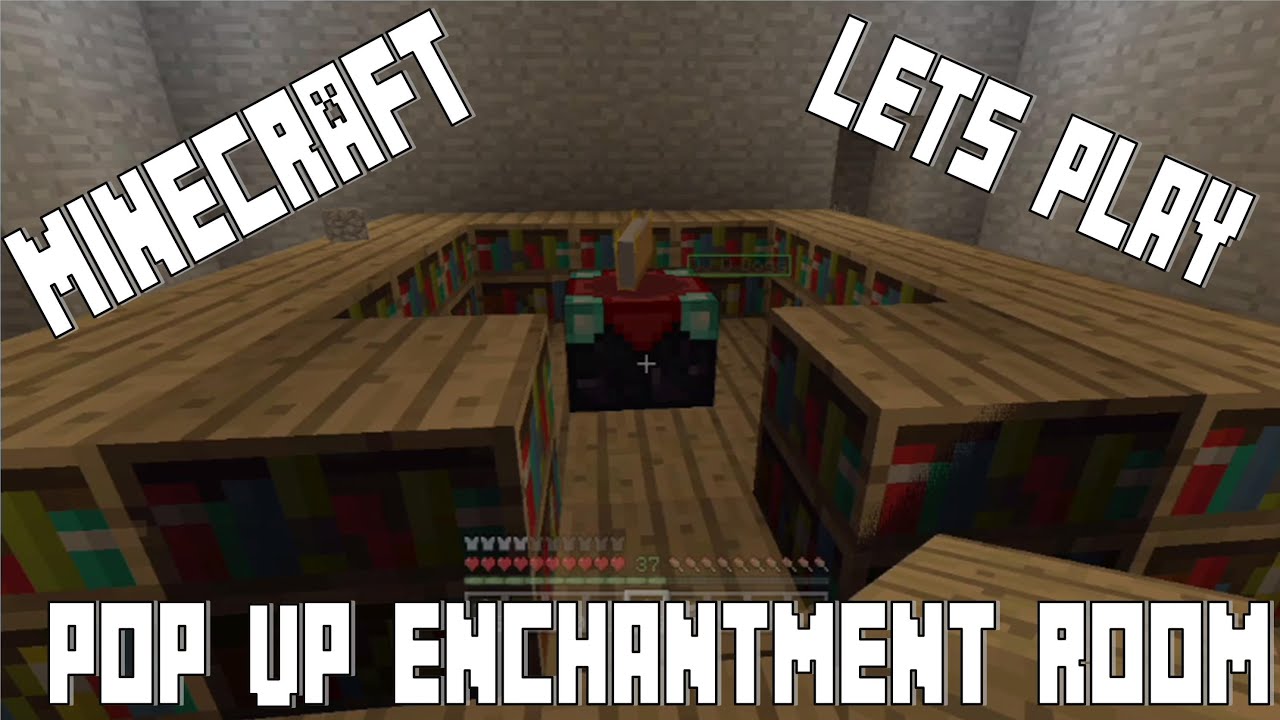 Minecraft Survival Lets Play - Pop Up Enchantment Room [6] - YouTube