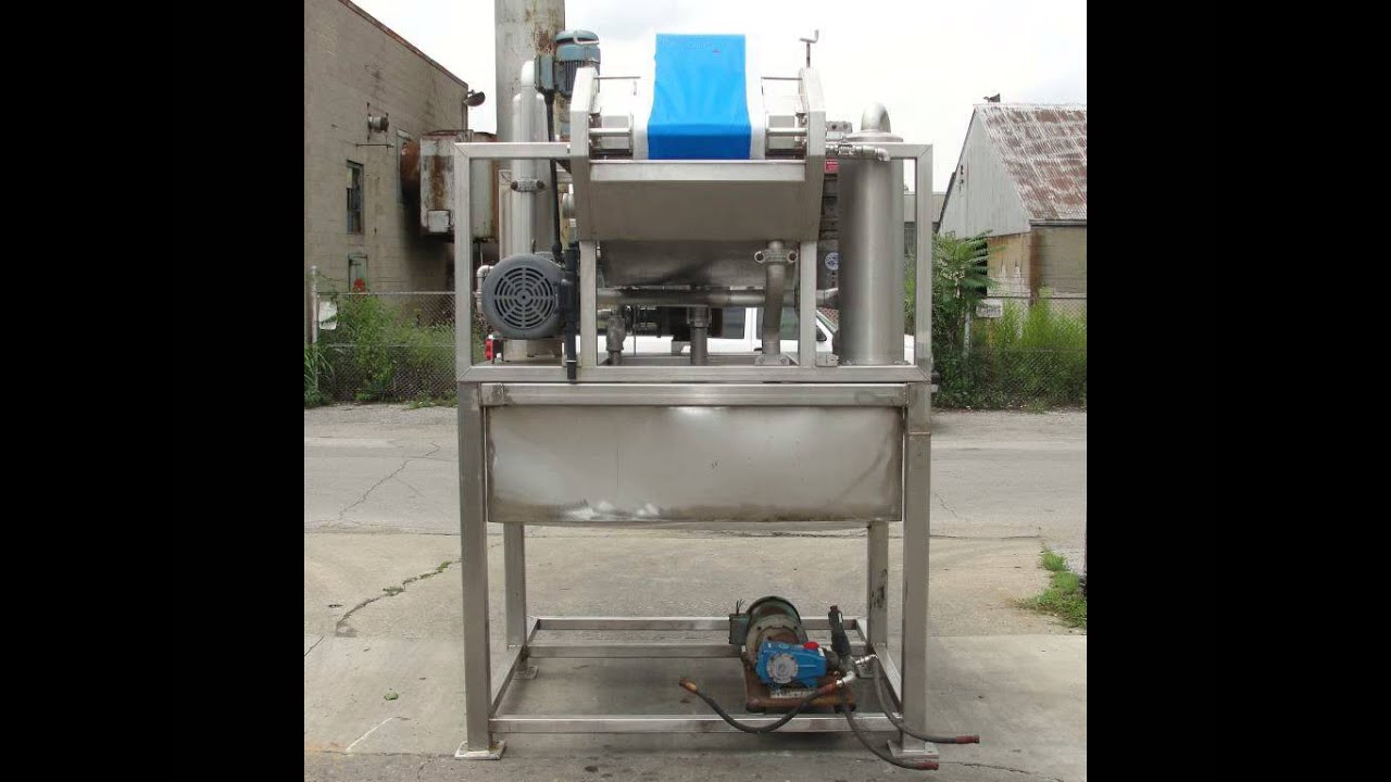 5.58 square feet rotary vacuum drum filter or RVDF - YouTube