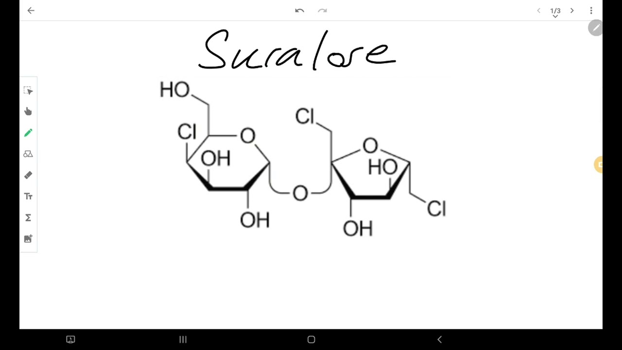 Sucralose Molecular Structure