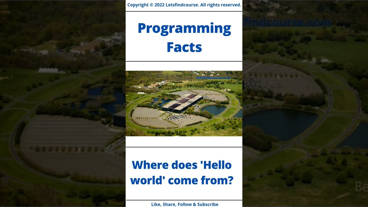 Where Does HELLO WORLD Came From History Of HELLO WORLD programming Where Does HELLO WORLD Came From History Of HELLO WORLD programming