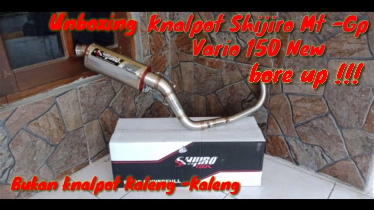 knalpot shijiro mt gp vario 150 new - YouTube