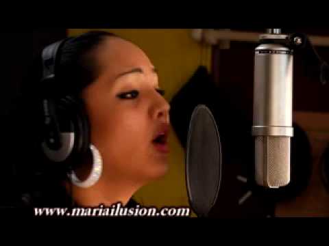 MARIA ILUSION "PORQUE TE FUISTE" (video en estudio de grabacion) - YouTube