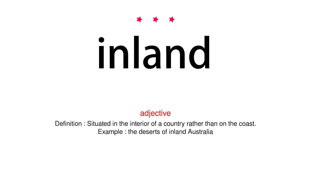 How to pronounce inland - Vocab Today - YouTube