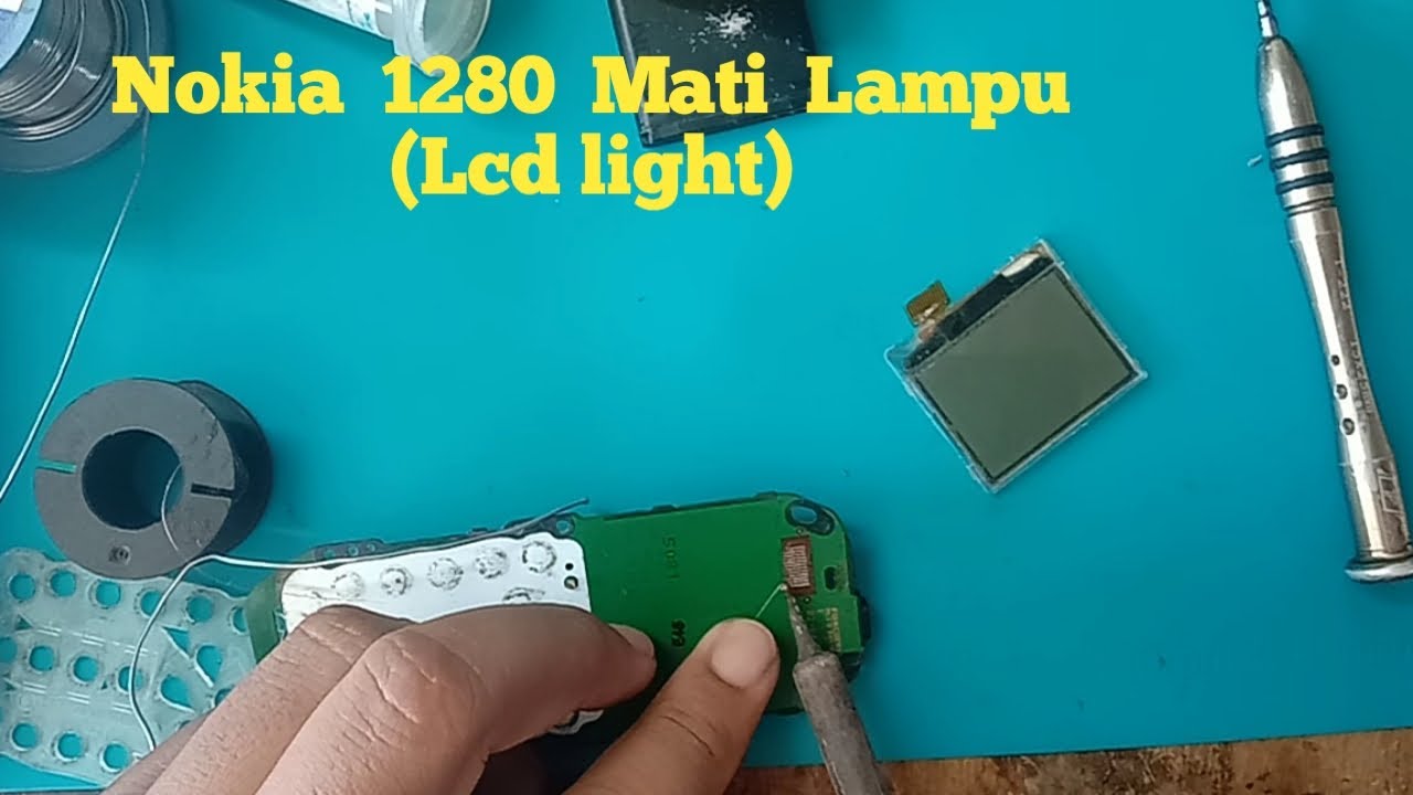 Nokia 1280 Mati lampu (Lcd Light) - YouTube