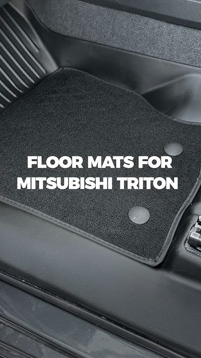 Say Goodbye to Dirt! 5D Floor Mats for Mitsubishi Triton MV - YouTube
