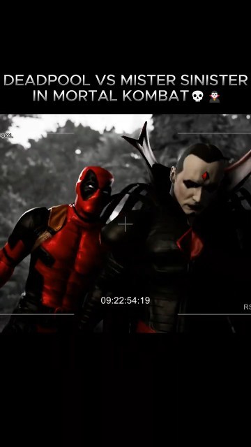 Deadpool vs Mister Sinister in Mortal Kombat 💀🧛 #mk1 #shorts #deadpool ...