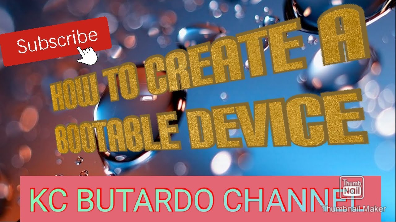 How to Create a Bootable Device - YouTube