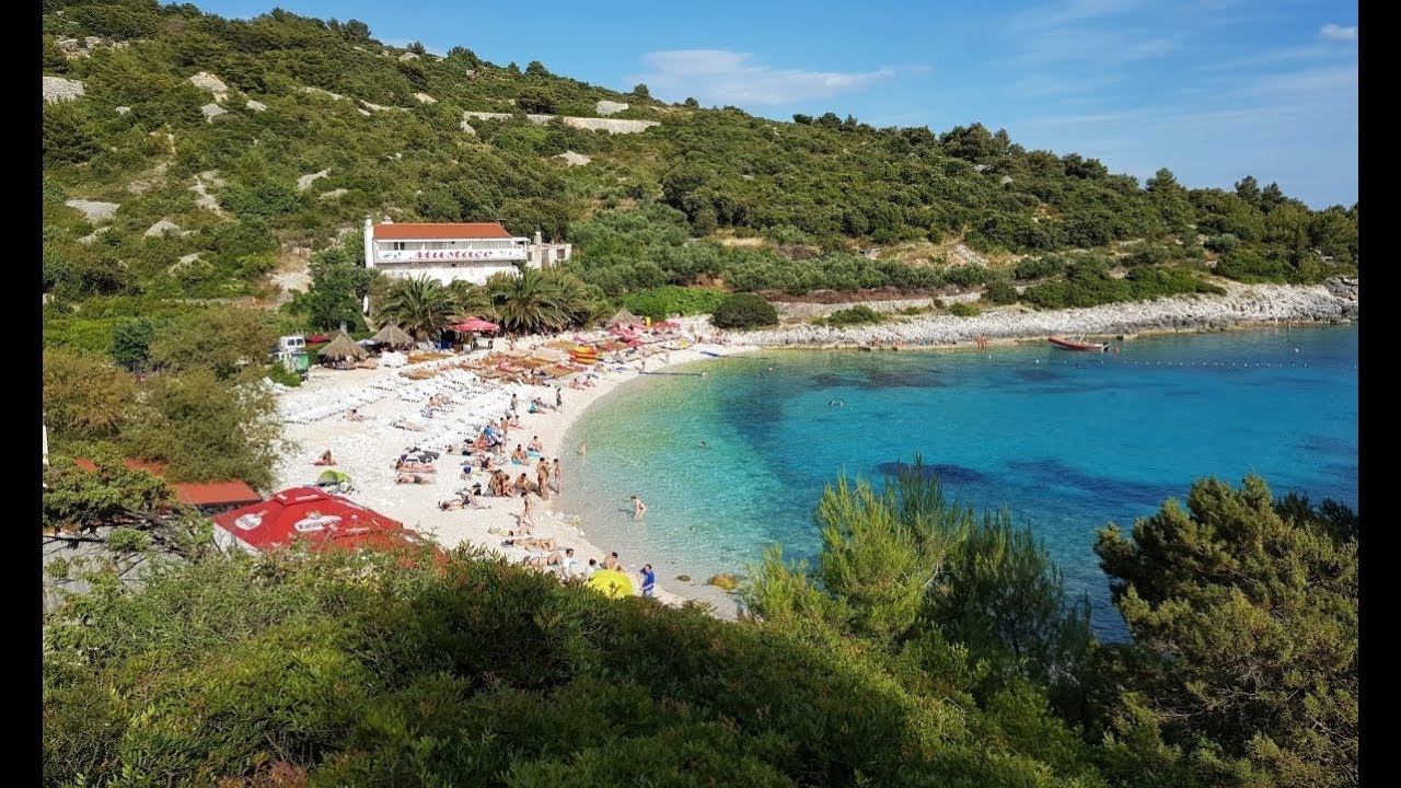 Plaža Pokonji dol Hvar - Beach Hvar Croatia - YouTube