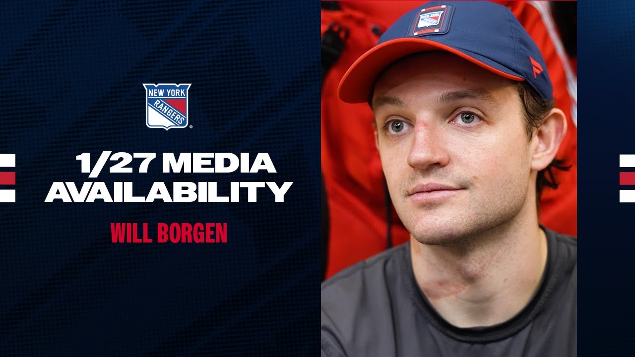 NYR Practice: Will Borgen Media Availability | January 27, 2025 - YouTube