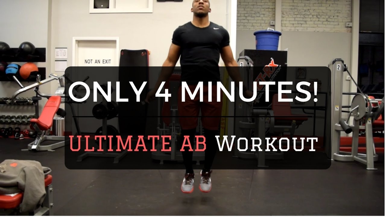 4 Minute Ultimate Ab Workout | Tabata Style | No Equipment Necessary ...