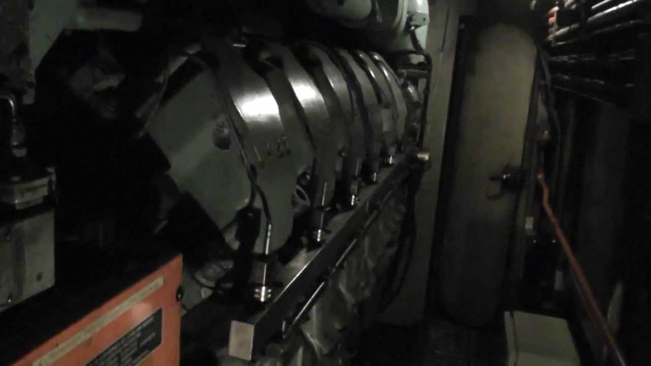 VP185 engine room 43047 - YouTube