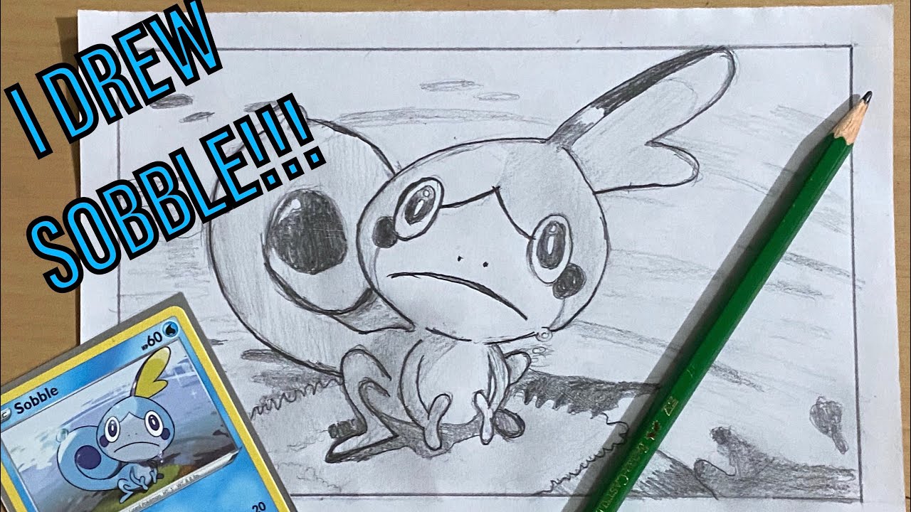 [POKEMON ART] Rough Pencil Drawing of Sobble (054) - YouTube
