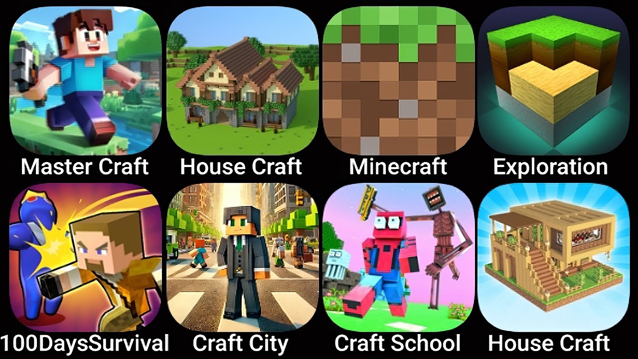 Master Craft,House Craft,Minecraft,Exploration Craft,100 Days Survival ...