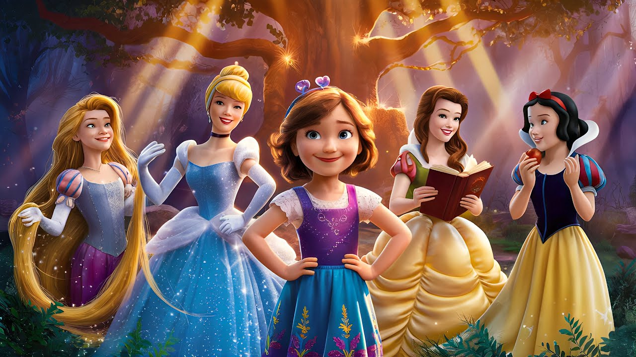 Sofia Meets Cinderella, Belle, Rapunzel, & Snow White | Kids Animated Videos | Stories for Kids ...