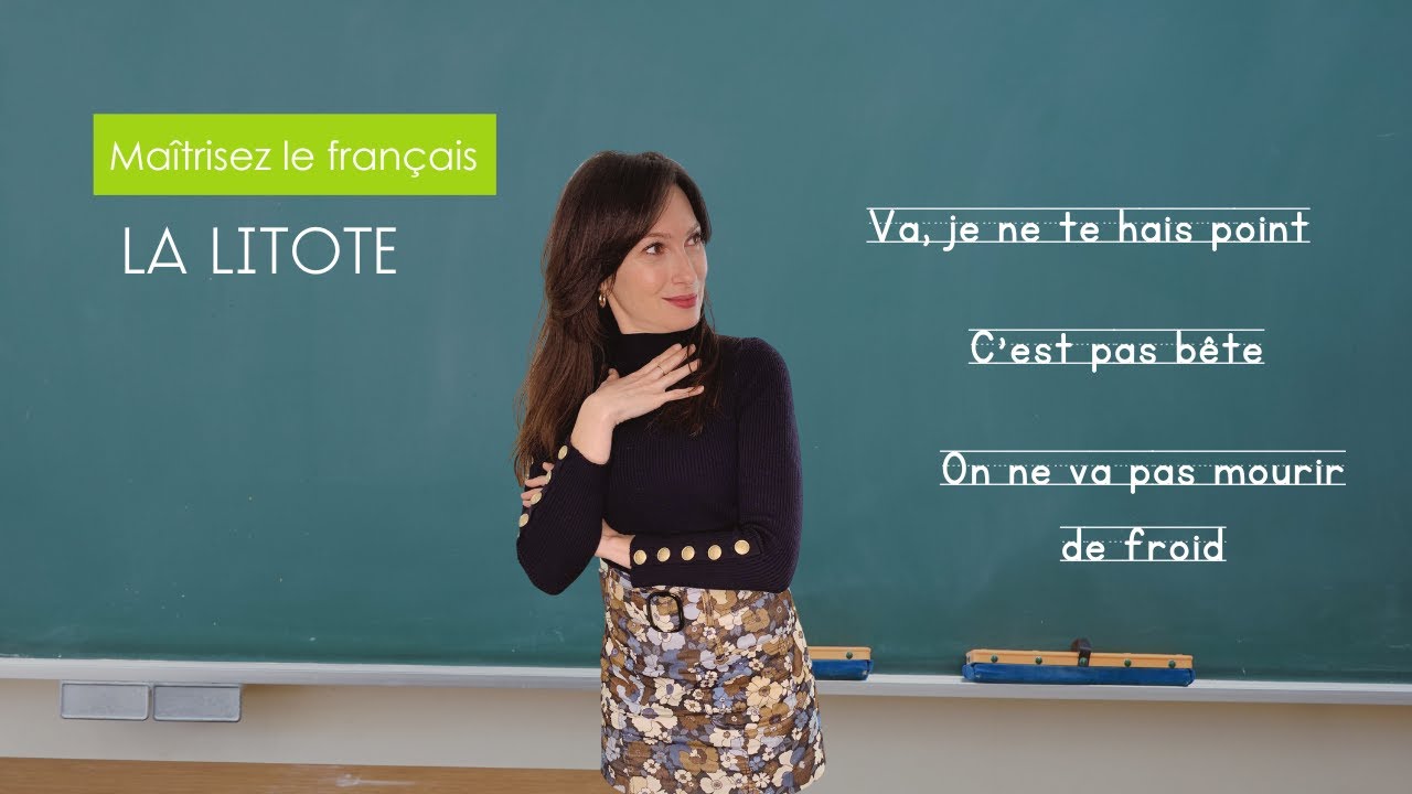 Maîtrisez le français : la litote - YouTube