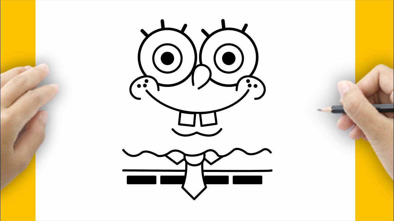 HOW TO DRAW SPONGEBOB EASY - YouTube