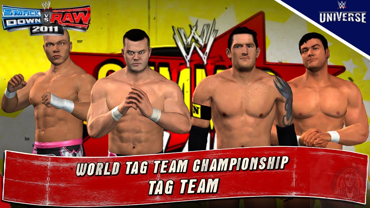 TAG TEAM The Nexus vs The Hart Dynasty - World Tag Team Championship ...