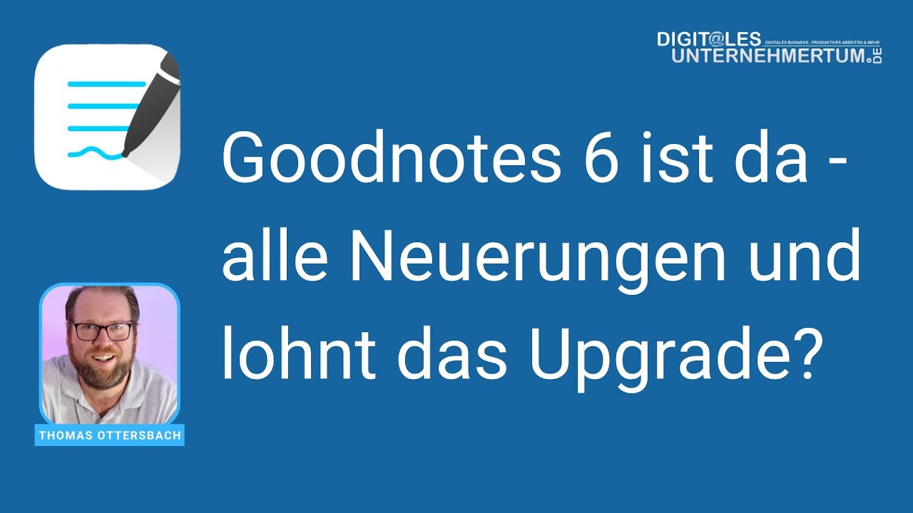 Goodnote 6 – alle Neuerungen und lohnt das Upgrade? - YouTube