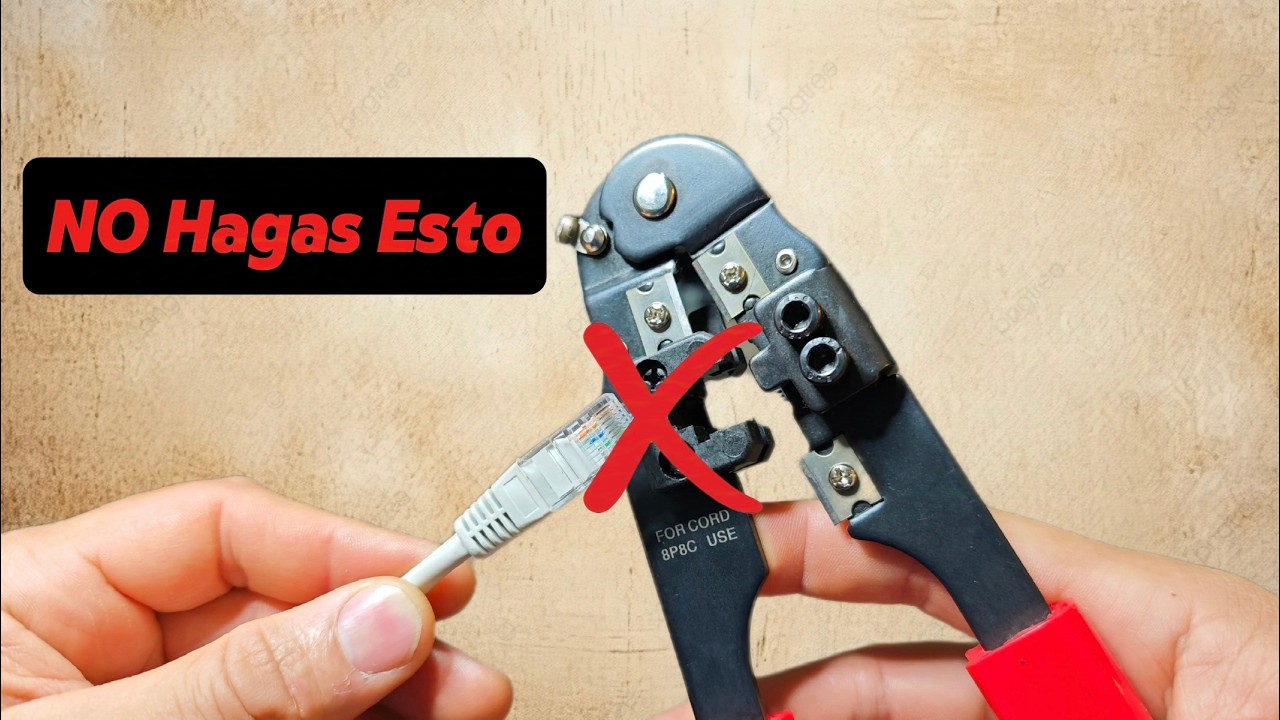 La MEJOR Técnica para PONCHAR un Cable de Red UTP - RJ45 - YouTube