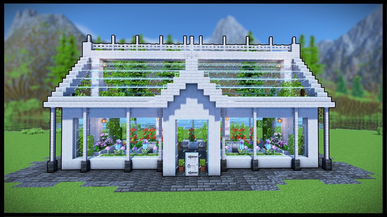 Minecraft: How to Build A Greenhouse | Tutorial - YouTube