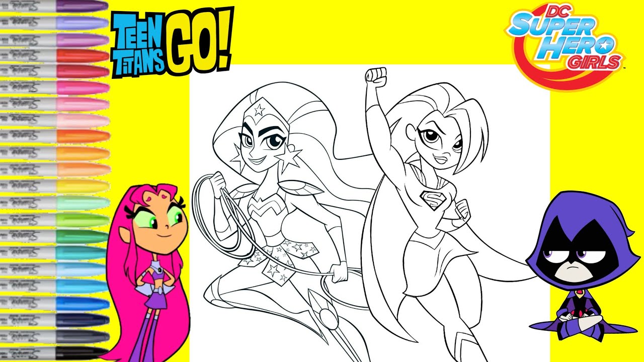 DC Super Hero Girls Makeover as Teen Titans Go Starfire and Raven ...