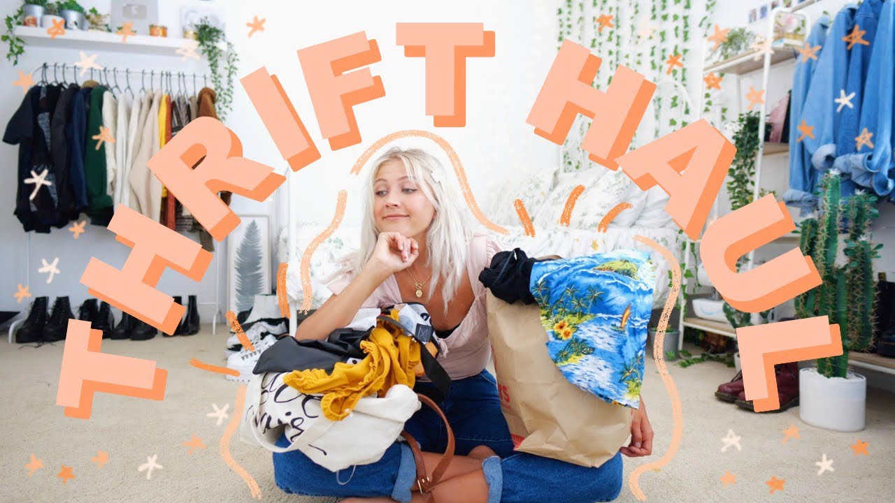 BIG THRIFT STORE TRY ON HAUL | I didn't mean to buy a lot but I did ...