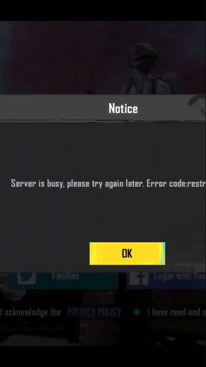 server is busy please try again later error code restrict area bgmi | bgmi login problem today # ...
