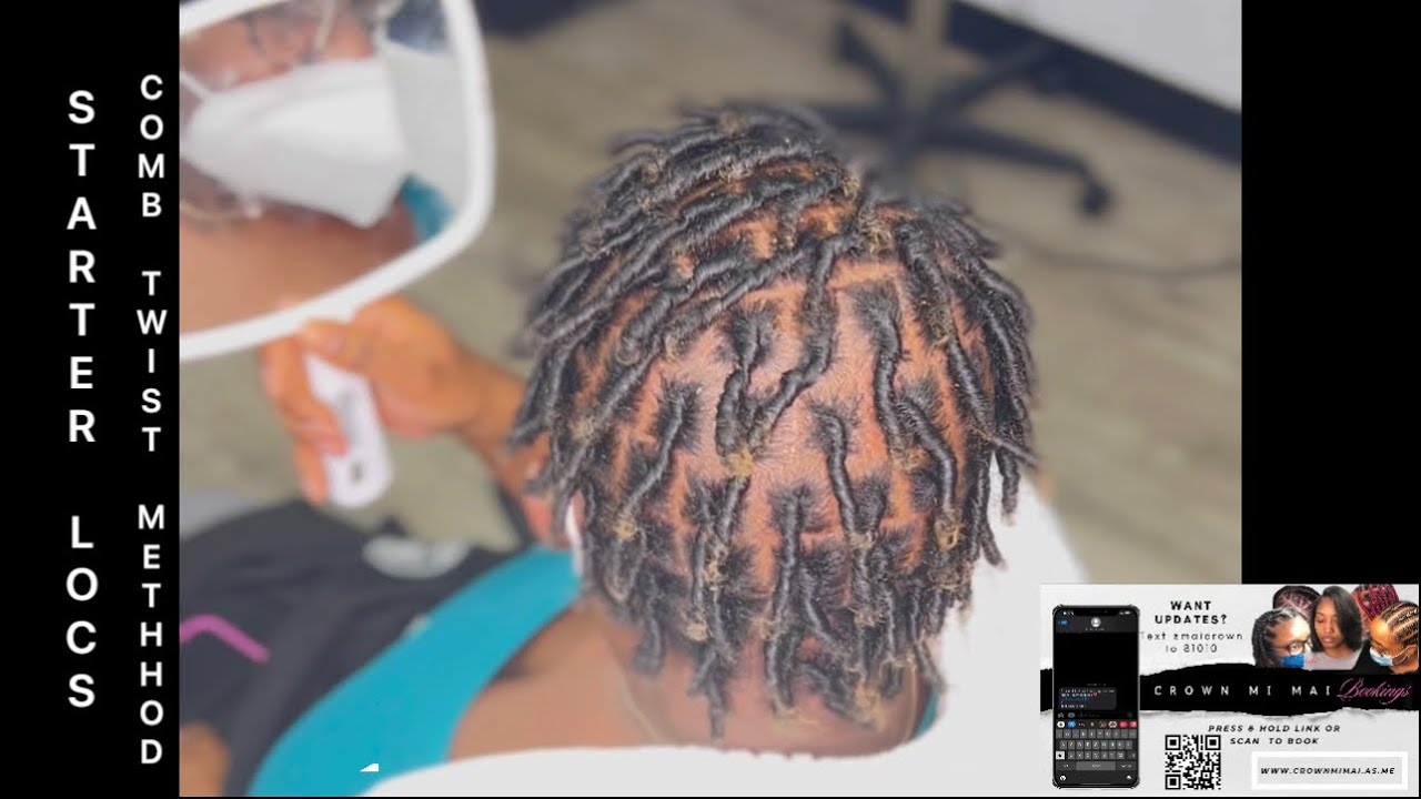 Starter Locs (Comb twist method) - YouTube