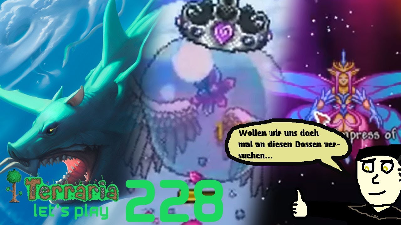 Terraria Let's Play 228: Duke Fishron, Queen Slime & Empress of Light ...