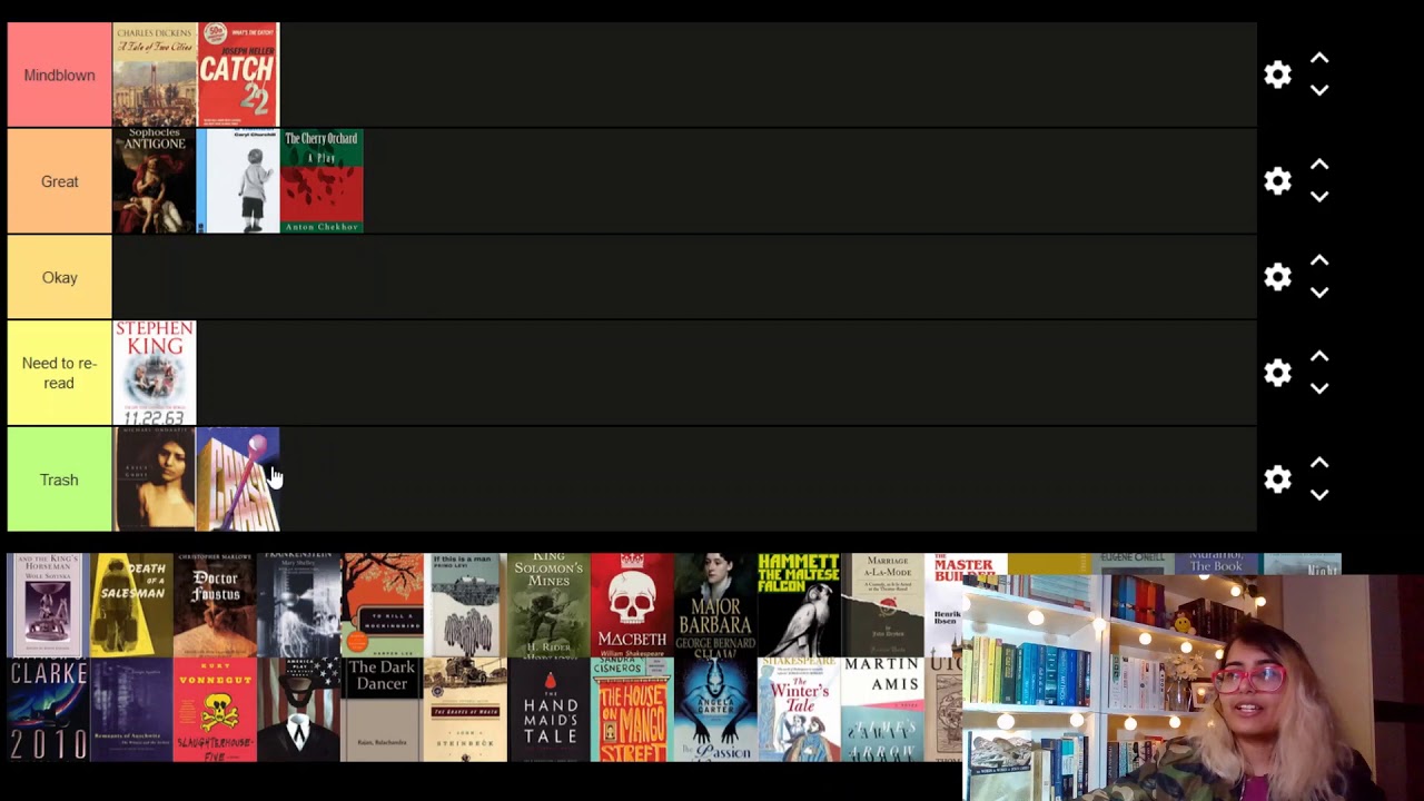 Tier Ranking Books I Had To Study For MA Literature Class - YouTube