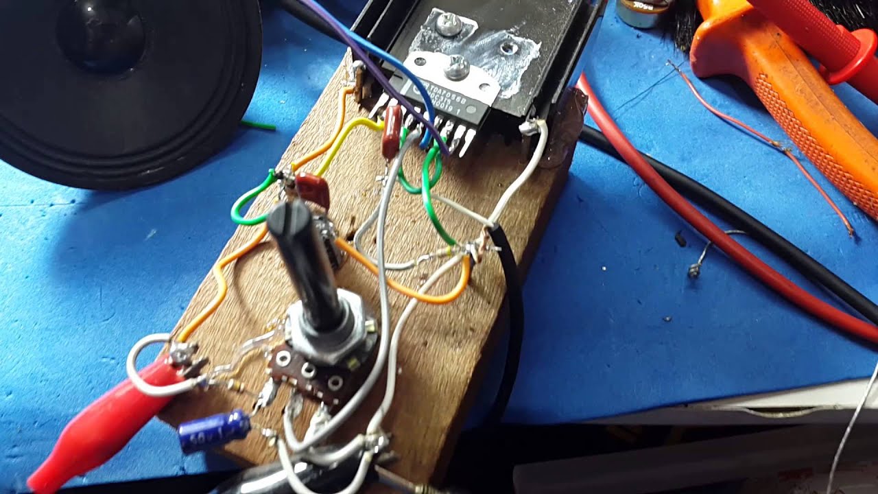 Tda7056b audio amplifier of a TV! ! - YouTube